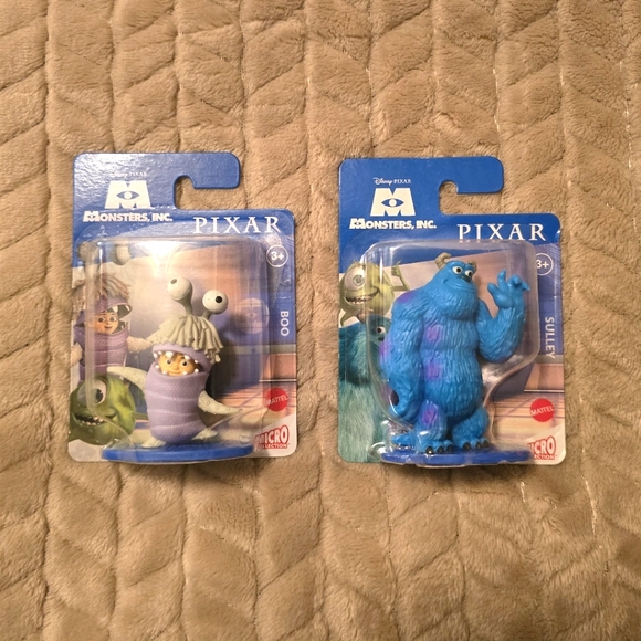 Pixar | Toys | Monster Inc Figurine Boo Sulley Roz Bundle | Poshmark